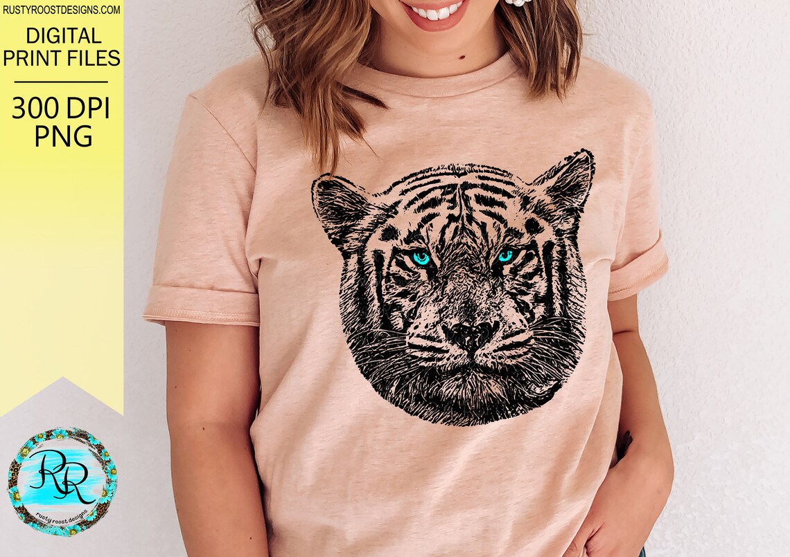 Tiger Sublimation Designs Downloads Tiger PNG Sublimation - Etsy