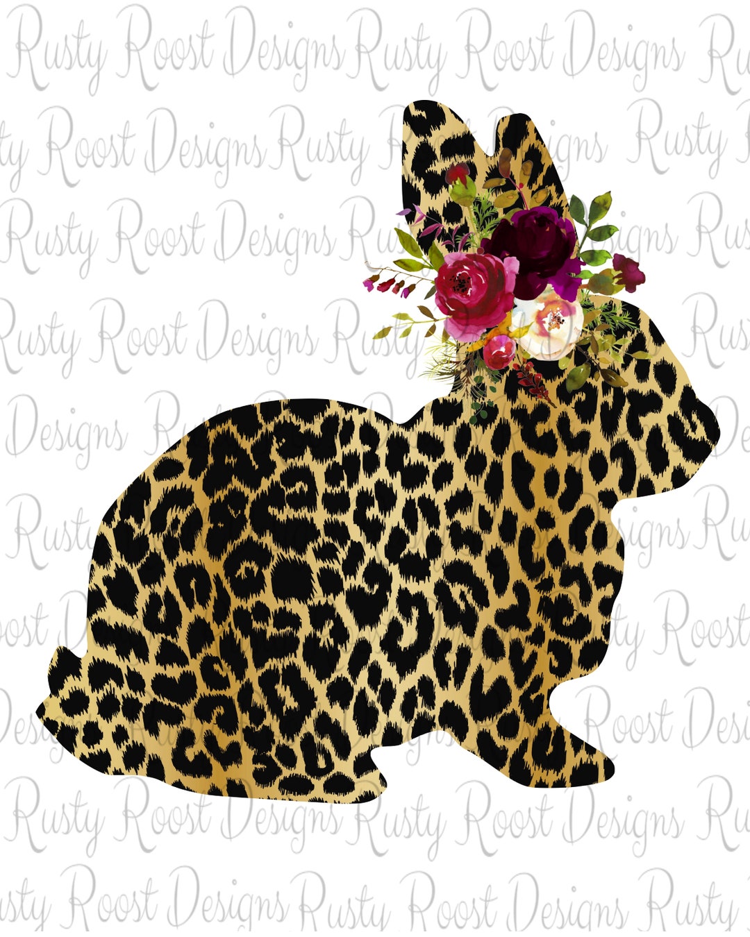 Leopard Bunny Png, Easter Sublimation Designs Download, Bunny Clipart ...