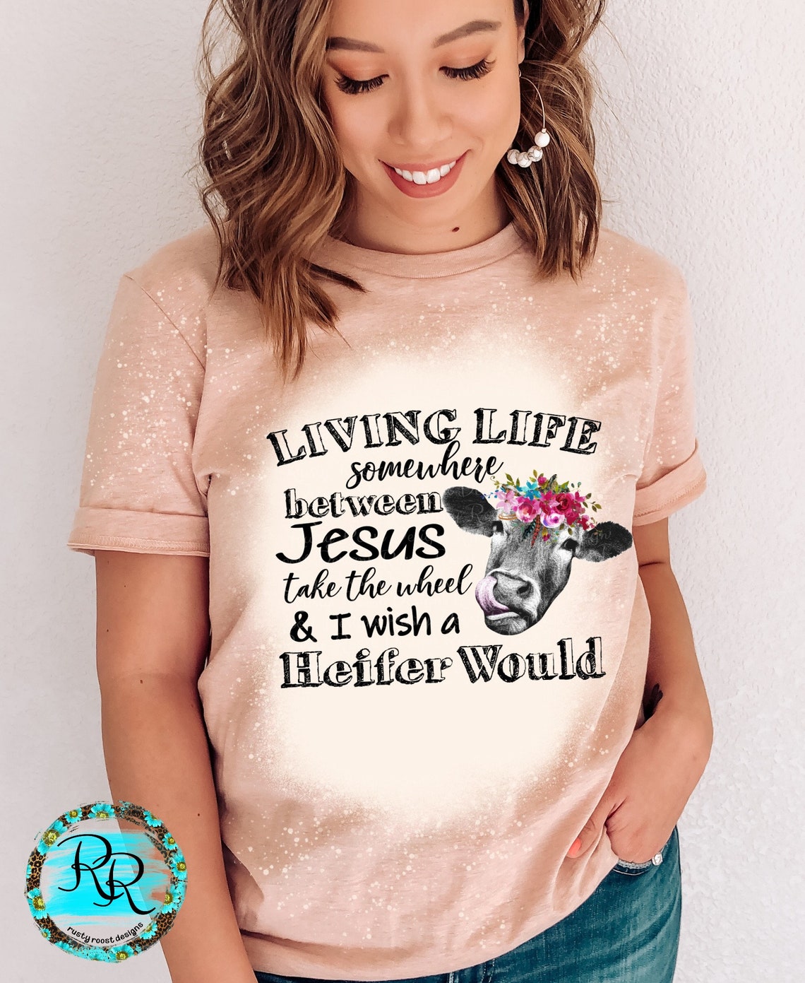 Living Life Heifer Png, Cow Sublimation Designs Downloads, Sublimation ...