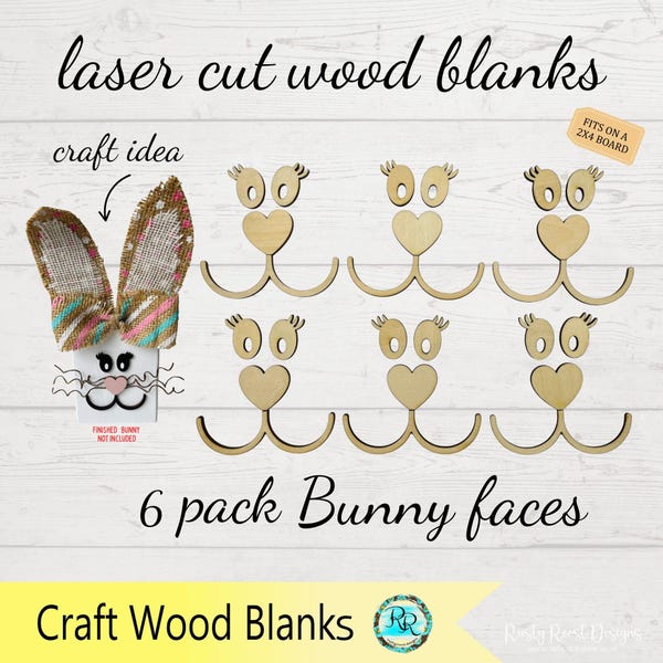 Bunny Face Cutout - Etsy