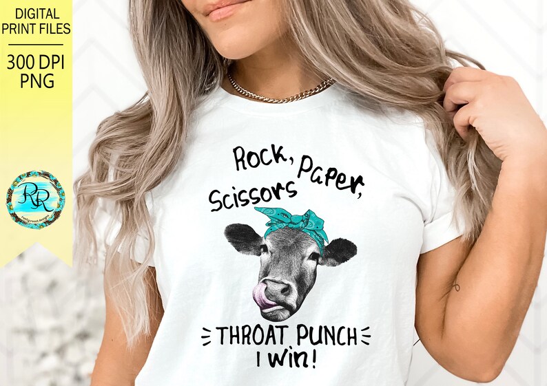Rock Paper Scissors Png Cow Sublimation Designs Downloads - Etsy