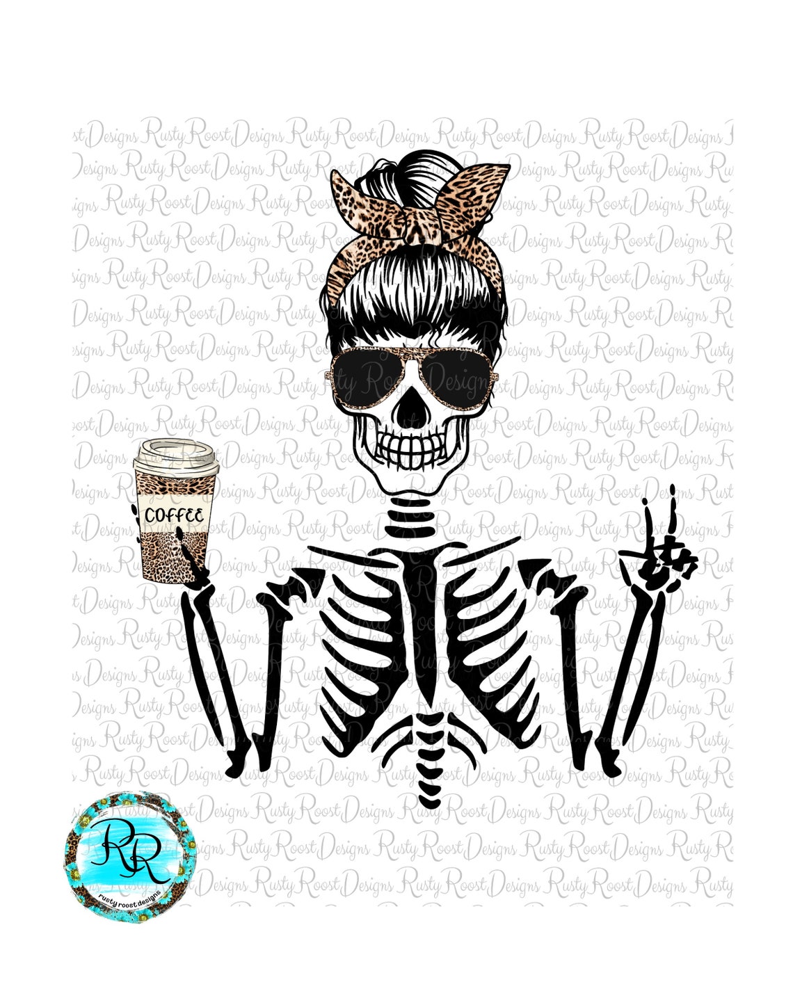 Coffee Skeleton Png, Coffee Sublimation Designs Downloads, Digital ...