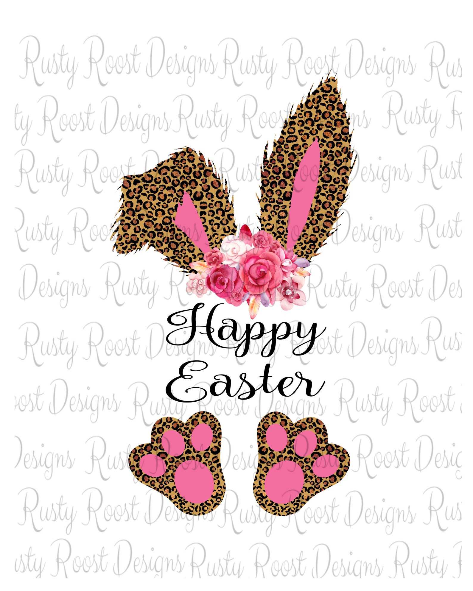 Leopard Easter Bunny Png, Easter Sublimation Designs Downloads, Bunny ...
