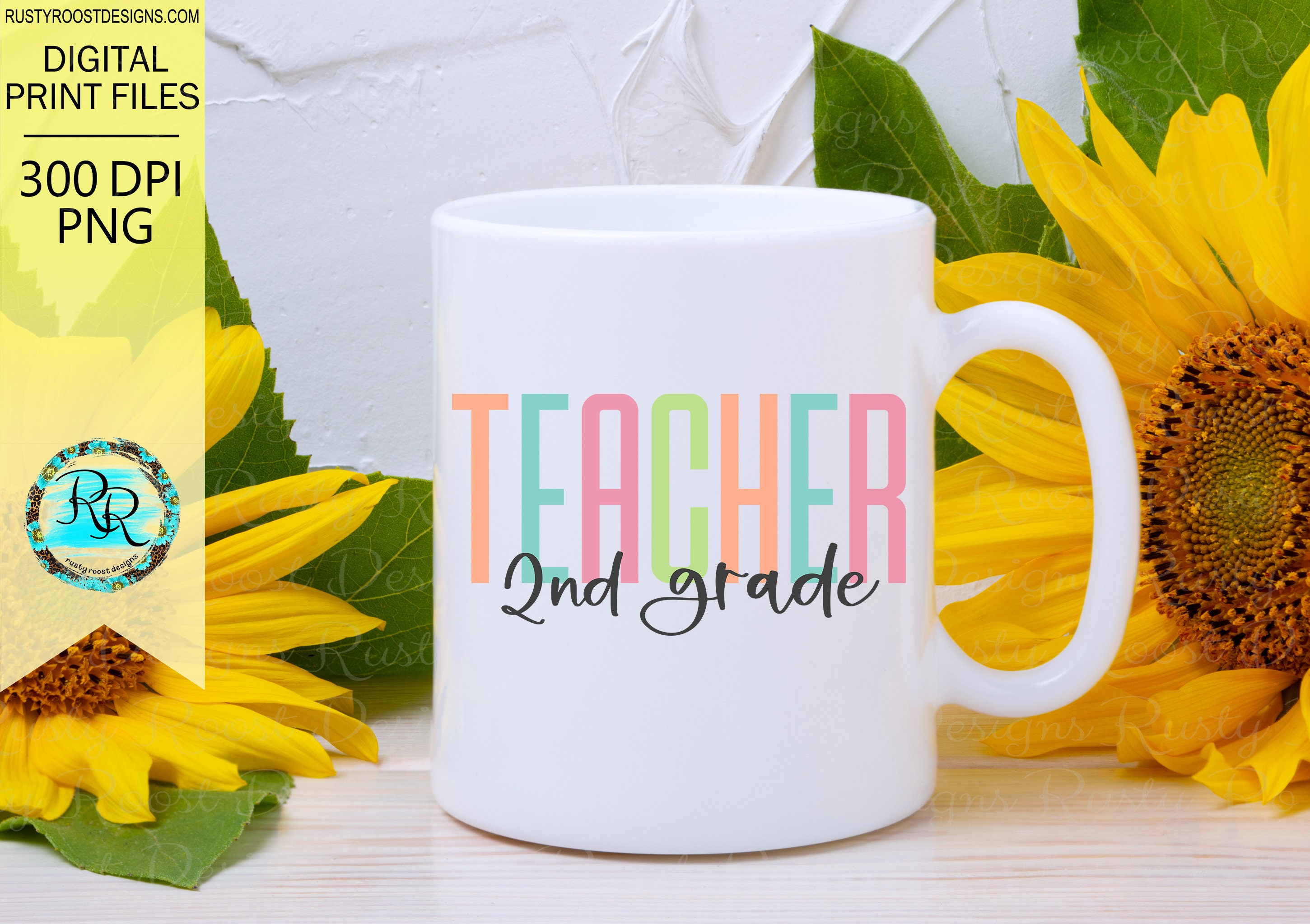 2nd Grade Teacher PNG Teacher Sublimation Designs Downloads - Etsy