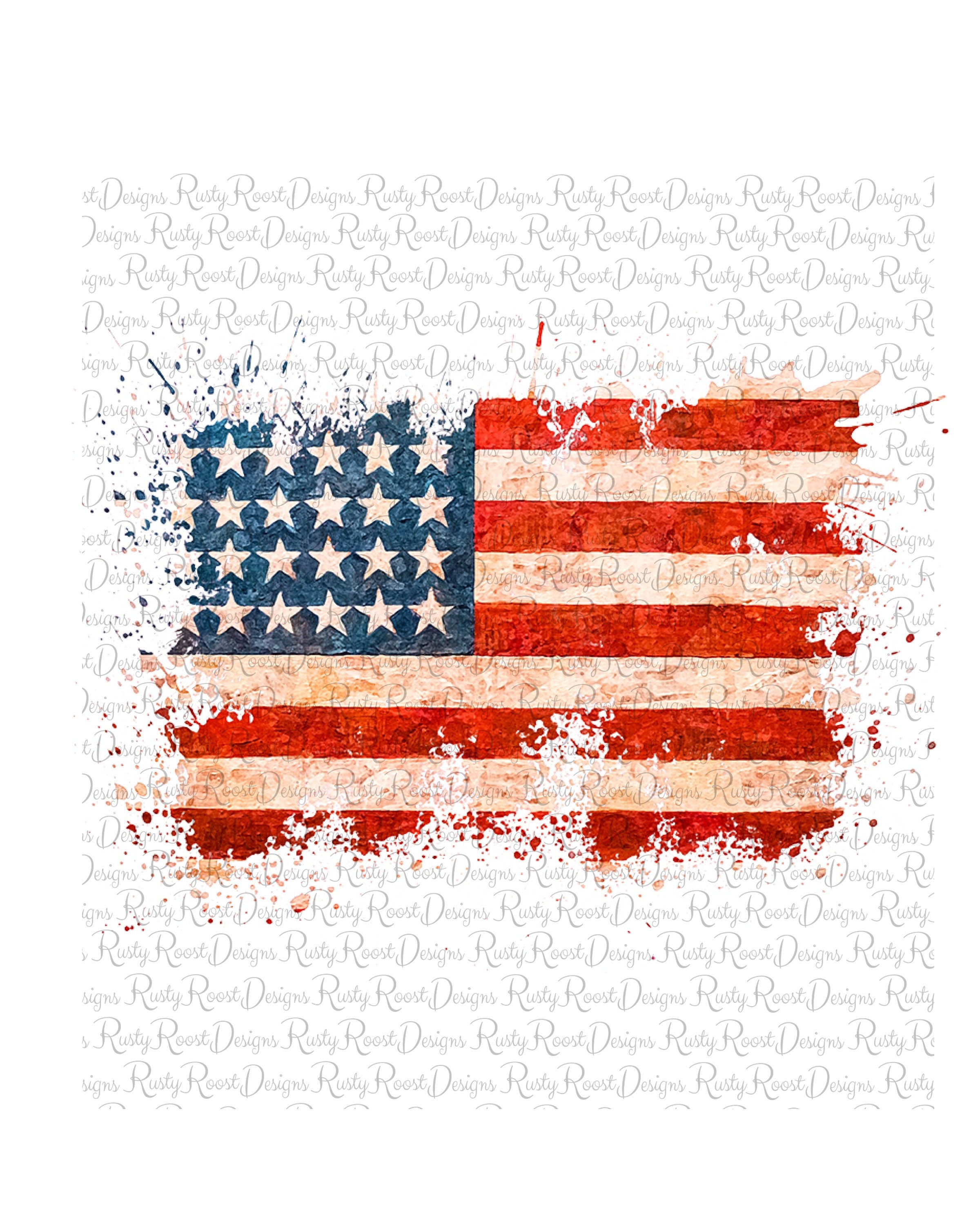 American Flag Splash Png, Flag Sublimation Designs Downloads, Digital ...