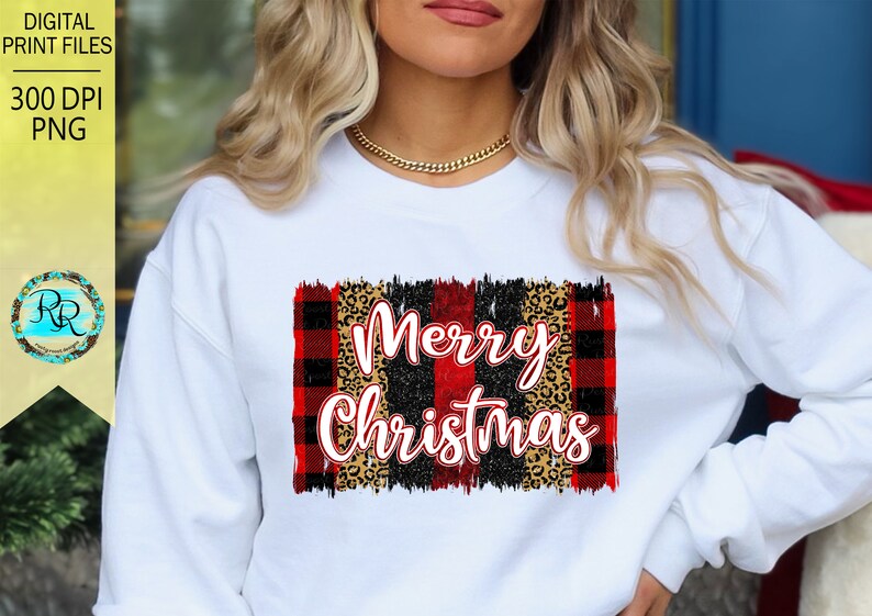 Merry Christmas Brush Strokes Png, Christmas Sublimation Designs ...
