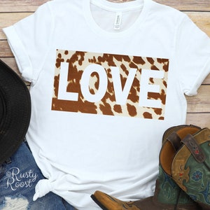 Cowhide Sublimation Designs Downloads, Love Cowhide Png, Digital ...
