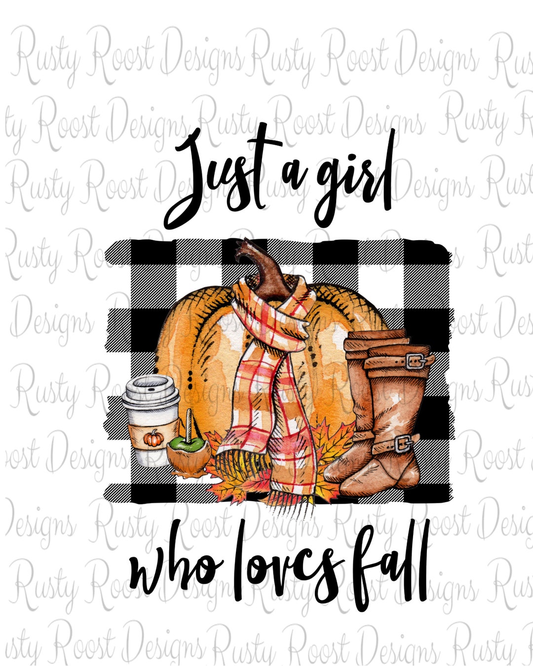 Just a Girl Who Loves Fall Png,fall Sublimation Designs Downloads ...