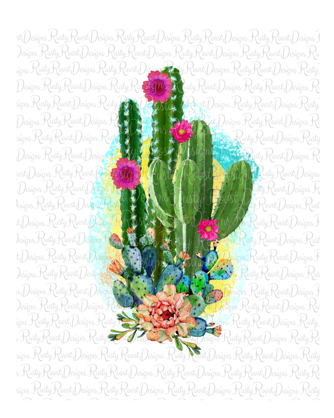 Cactus Sublimation Designs Downloads, Cactus Png, Digital Download ...