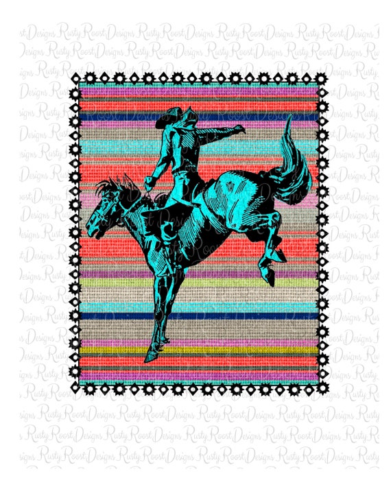 Rodeo Sublimation Designs Downloads Serape Sublimation Horse - Etsy