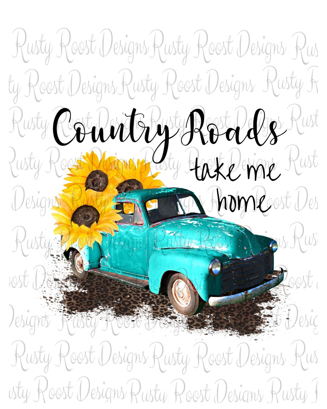 Truck Sublimation Designs Downloads, Country Sublimation Png, Digital ...