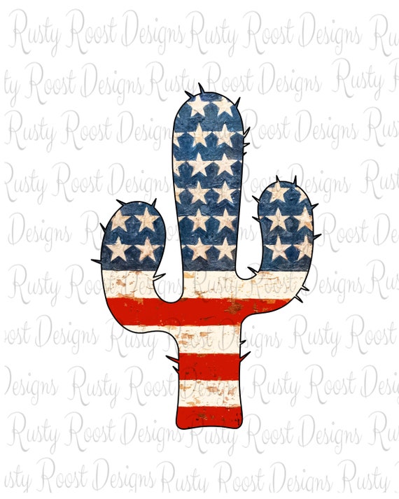 Cactus Sublimation Designs Downloads Cactus Flag Png Digital - Etsy