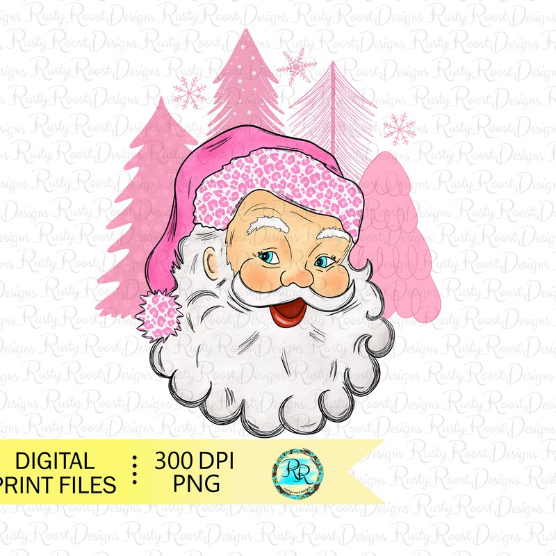 Pink Santa - Etsy