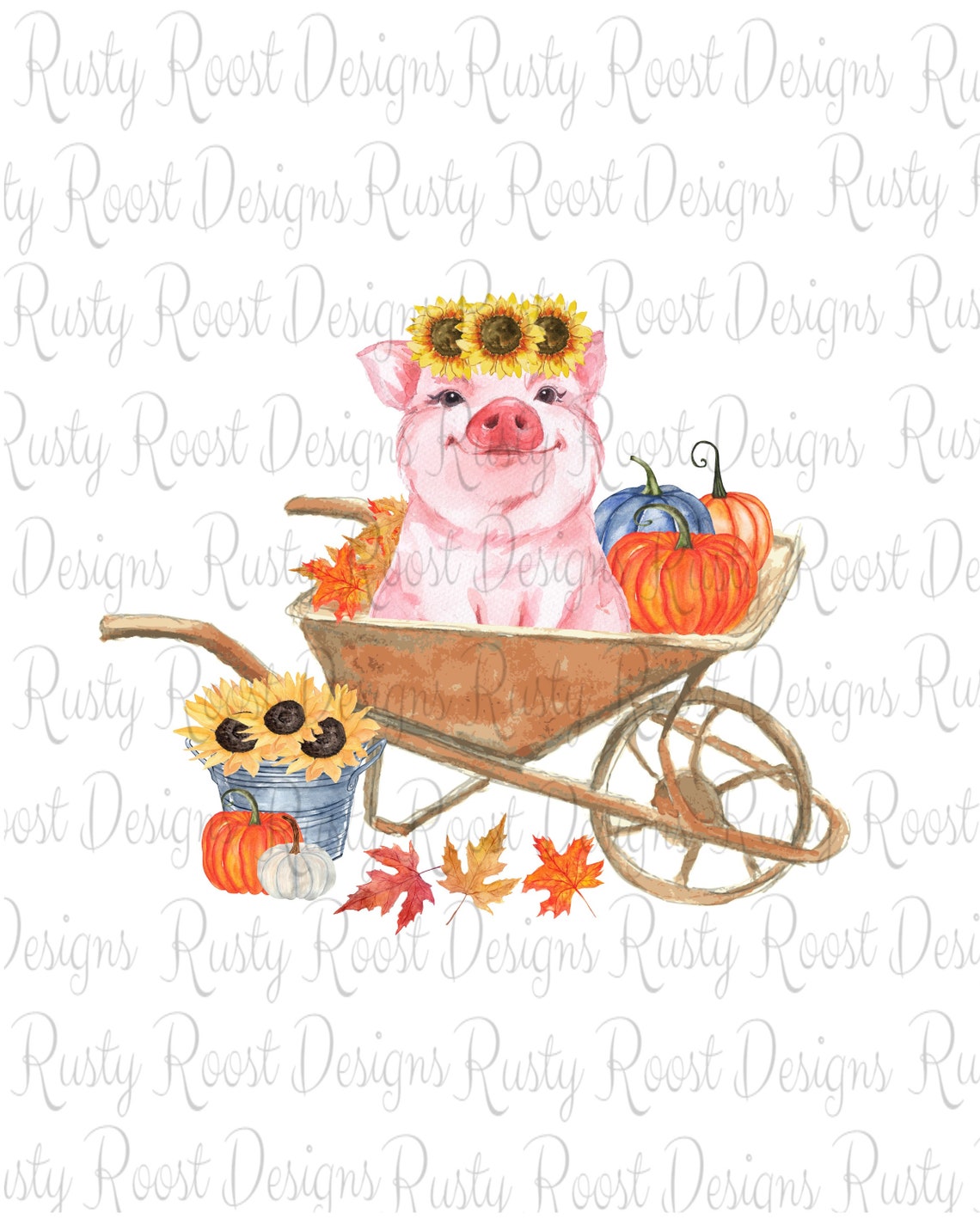 Fall Pig Pngfall Sublimation Designs Downloadsfall | Etsy