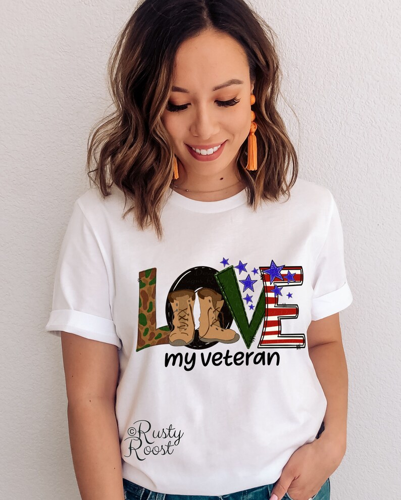 Love My Veteran Png, Soldier Sublimation Designs Downloads, Digital ...