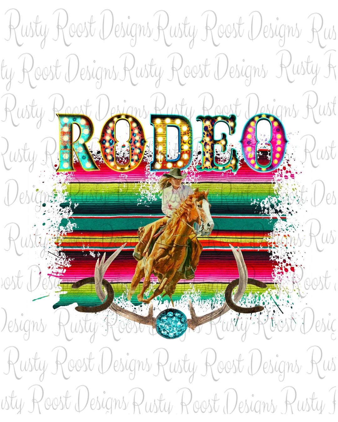 Rodeo Sublimation Designs Downloads, Barrel Racing Sublimation, Digital ...