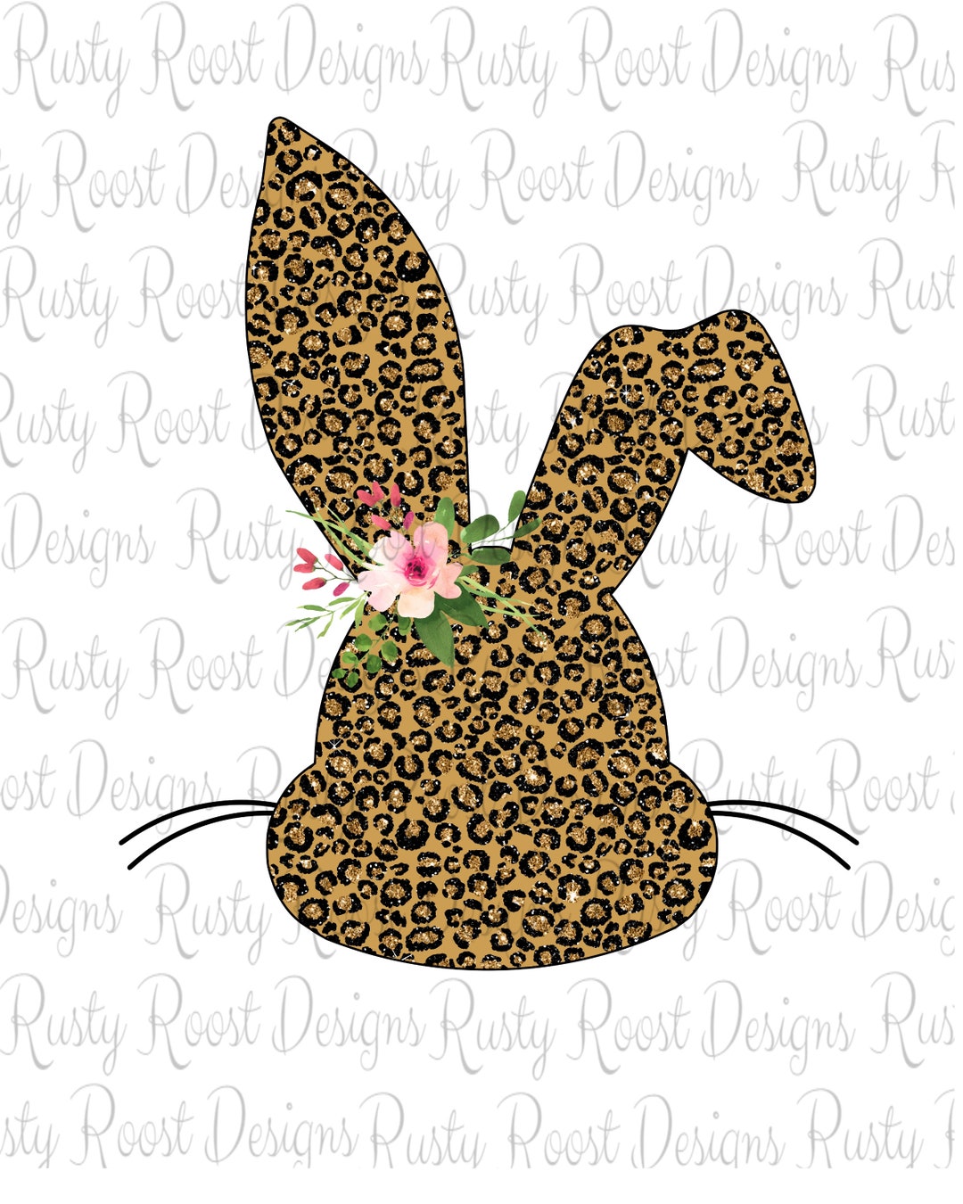 Leopard Bunny Png, Easter Sublimation Designs Downloads, Bunny With ...