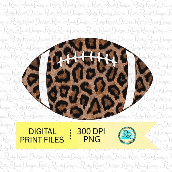 Leopard Football Png - Etsy