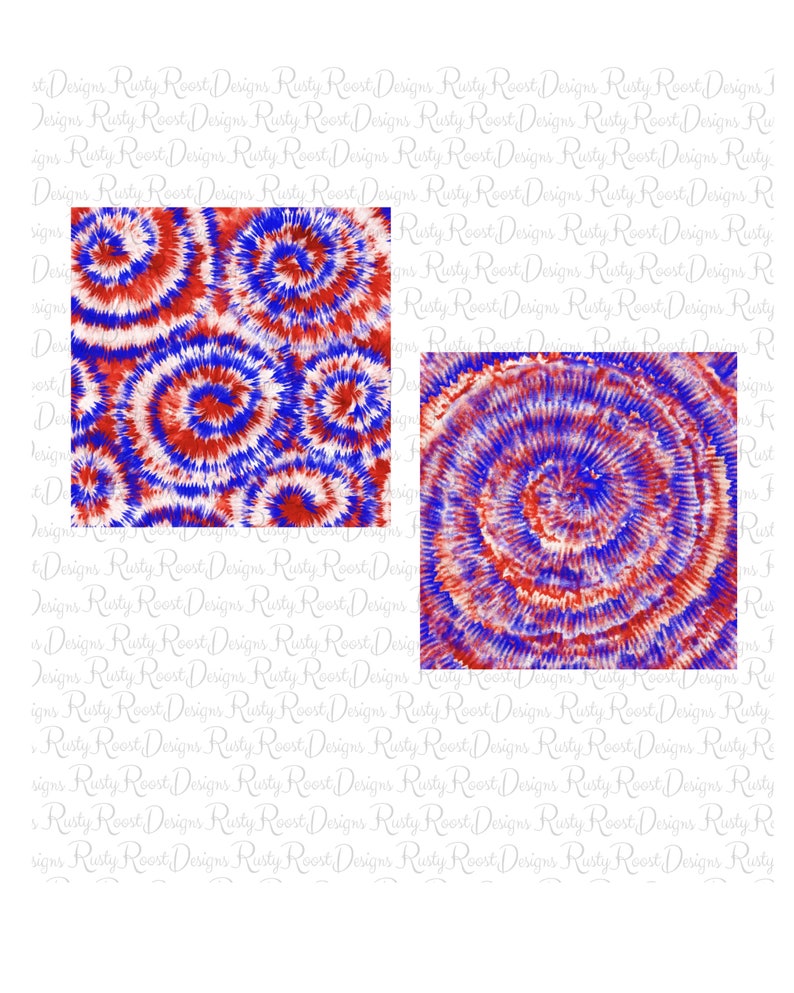 Tie Dye Digital Paper, Patriotic Digital Paper, 4th of July, American ...