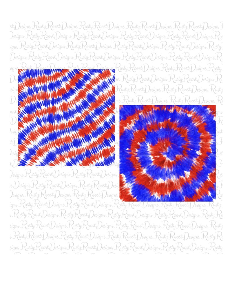 Tie Dye Digital Paper, Patriotic Digital Paper, 4th of July, American ...