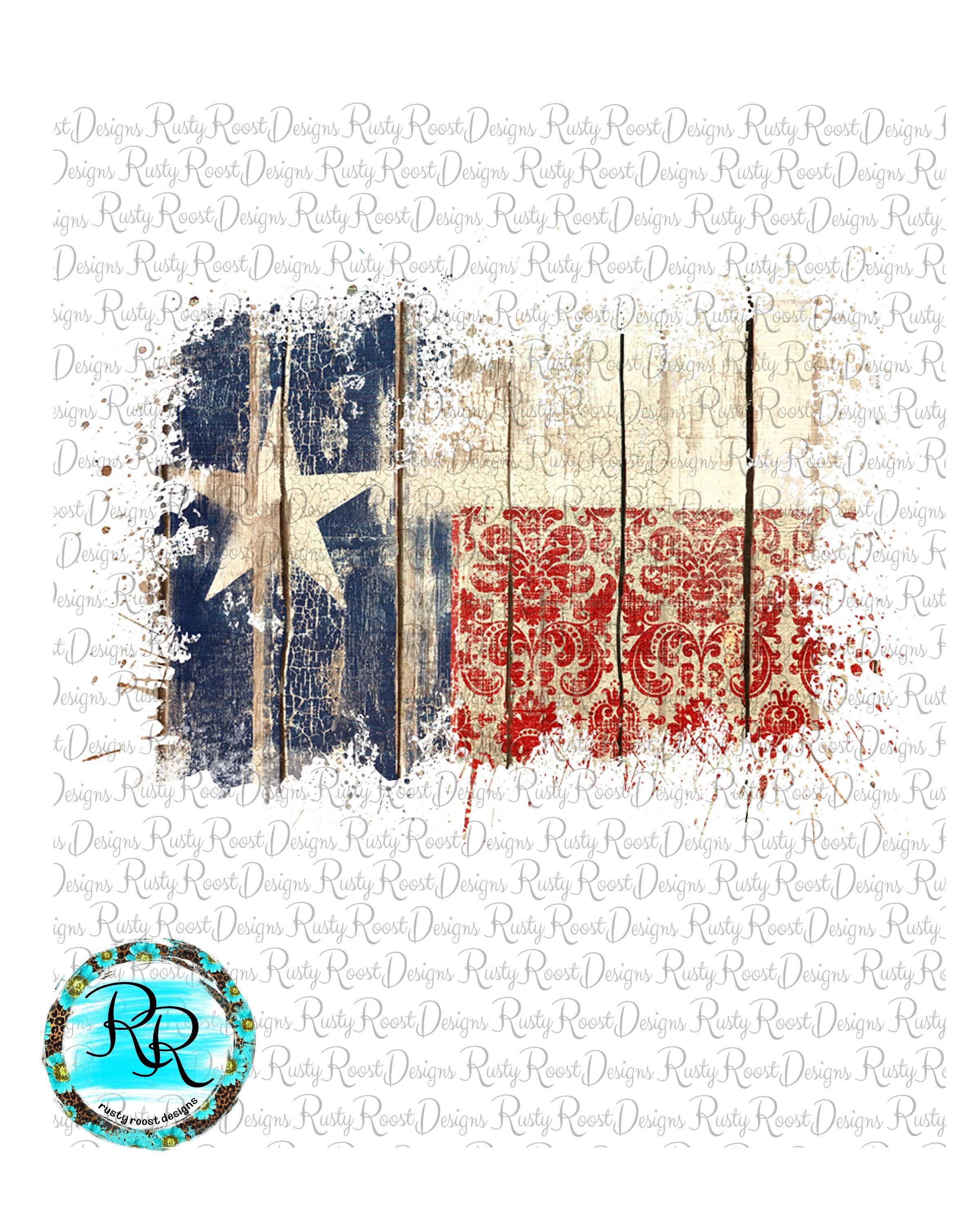 Texas Flag Sublimation Designs Downloads Digital Download - Etsy