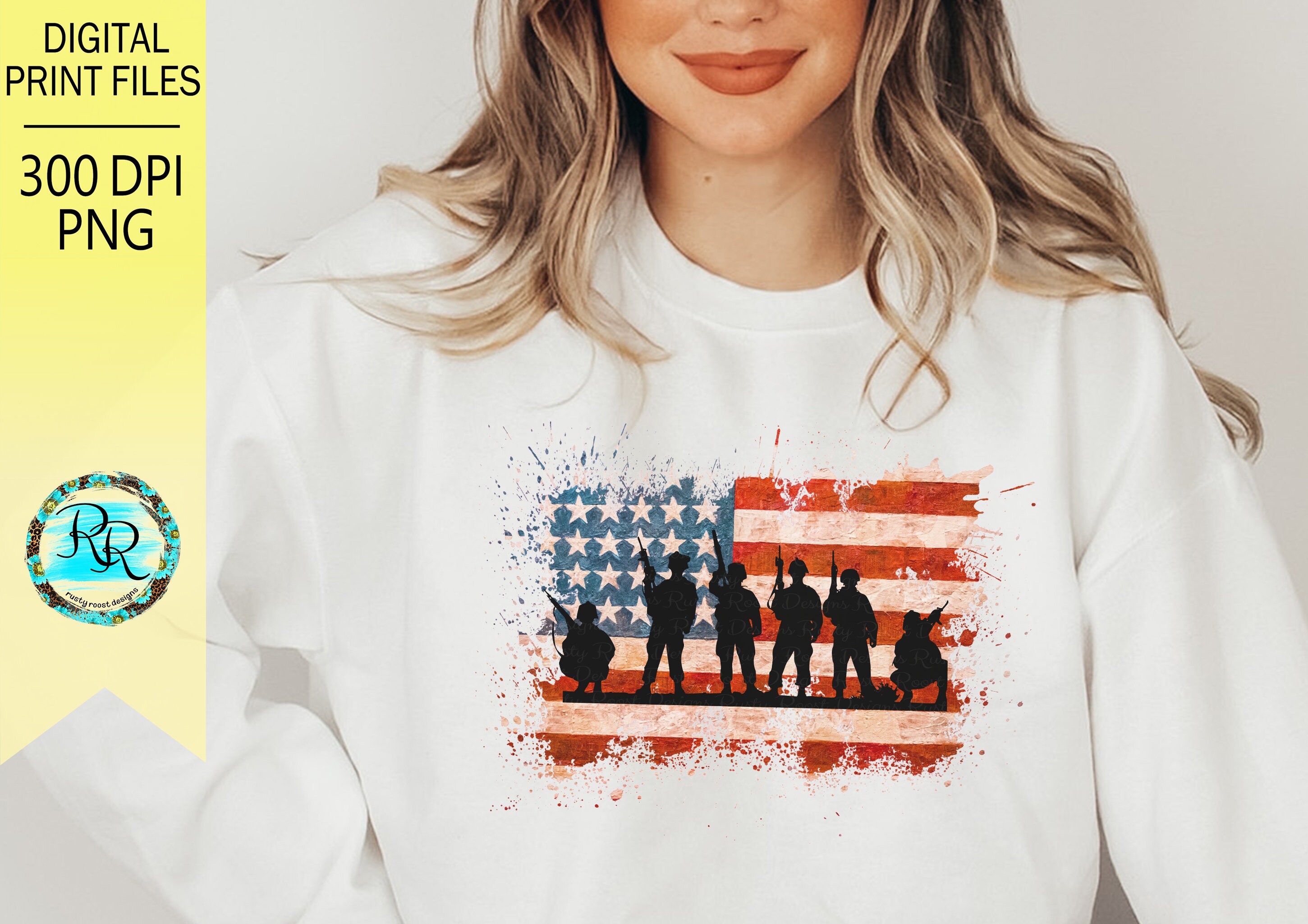 American Soldier Png Patriotic Sublimation Designs Downloads - Etsy