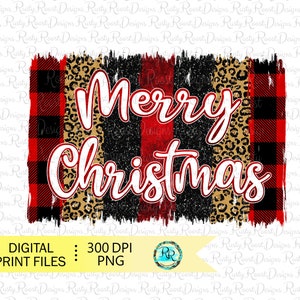 Merry Christmas Brush Strokes Png, Christmas Sublimation Designs ...