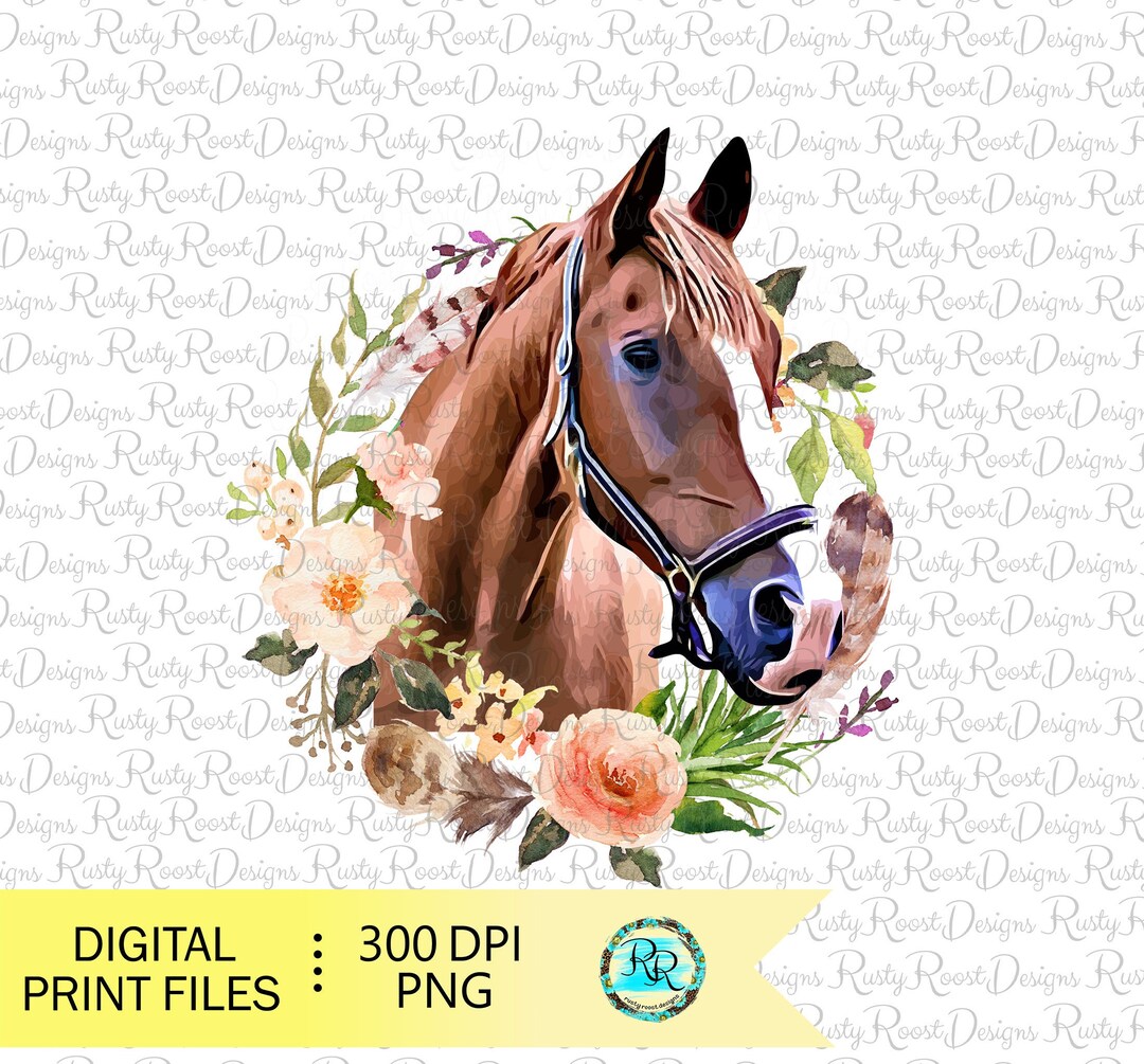 Horse Sublimation Designs Downloads, Horse PNG, Sublimation Graphics ...
