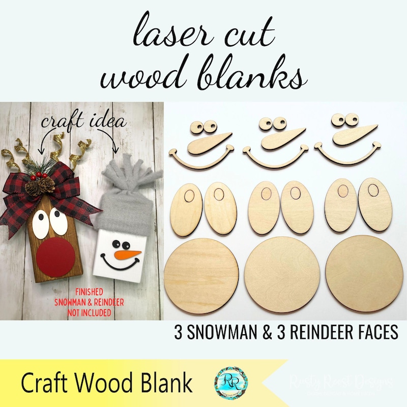 Christmas Face Cut Outs - Etsy