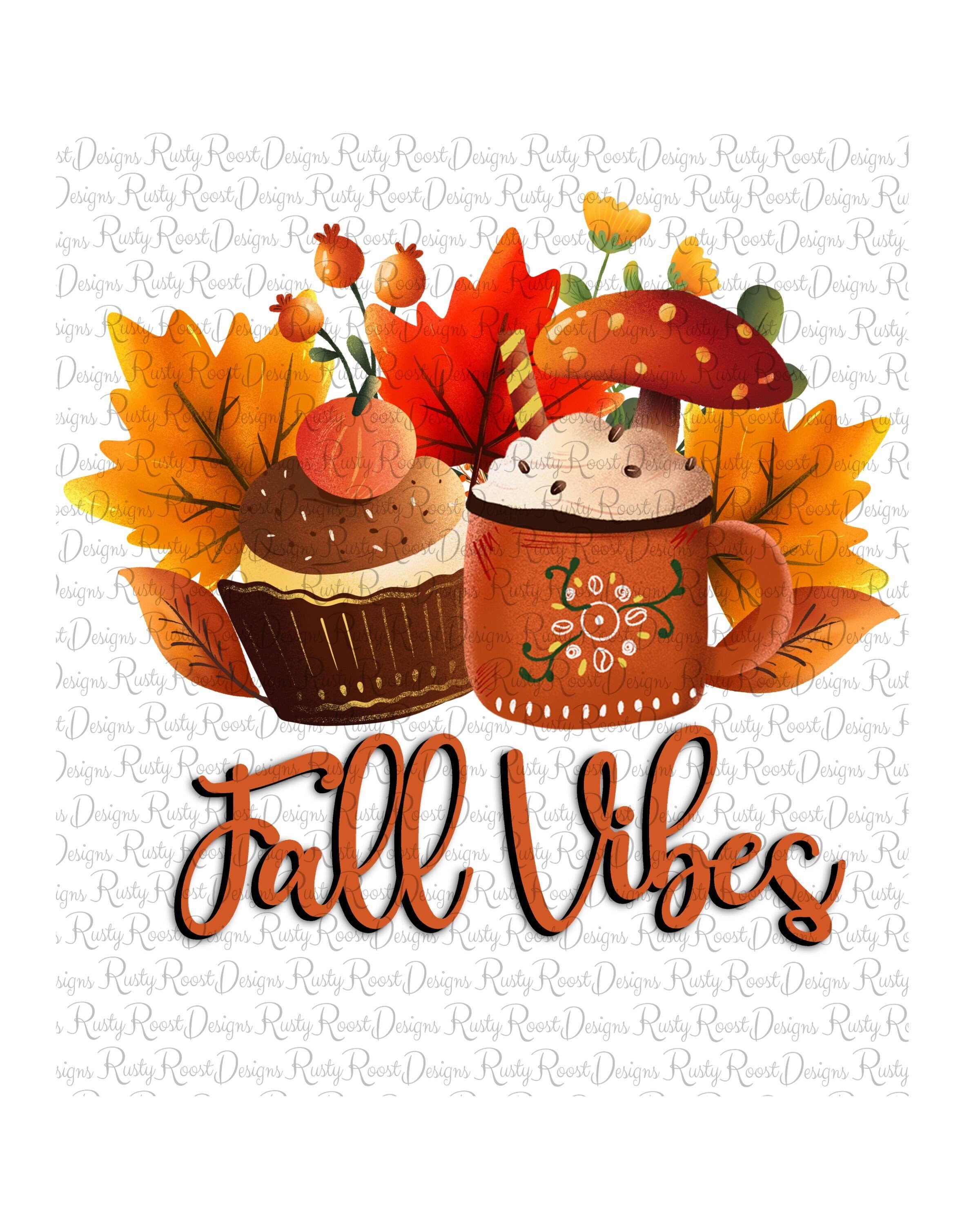Fall Vibes Png Fall Sublimation Designs Downloads Digital - Etsy