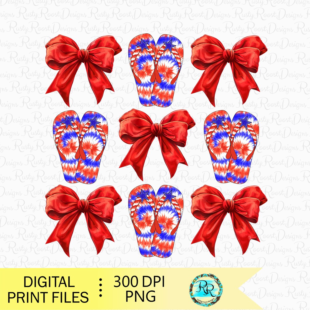 Coquette 4th of July Png, Patriotic Sublimation Designs, Coquette Bow ...