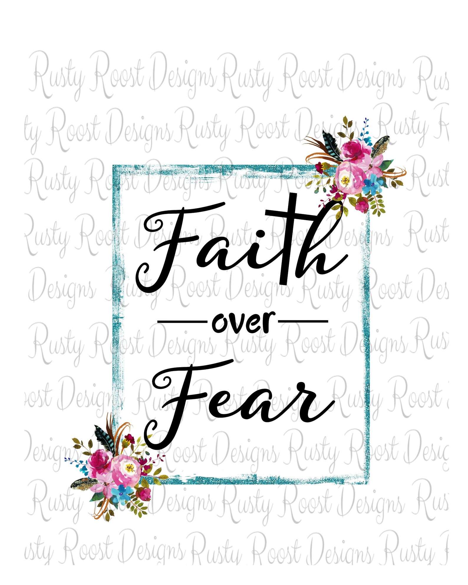 Faith Over Fear Png Faith Sublimation Designs Downloads | Etsy