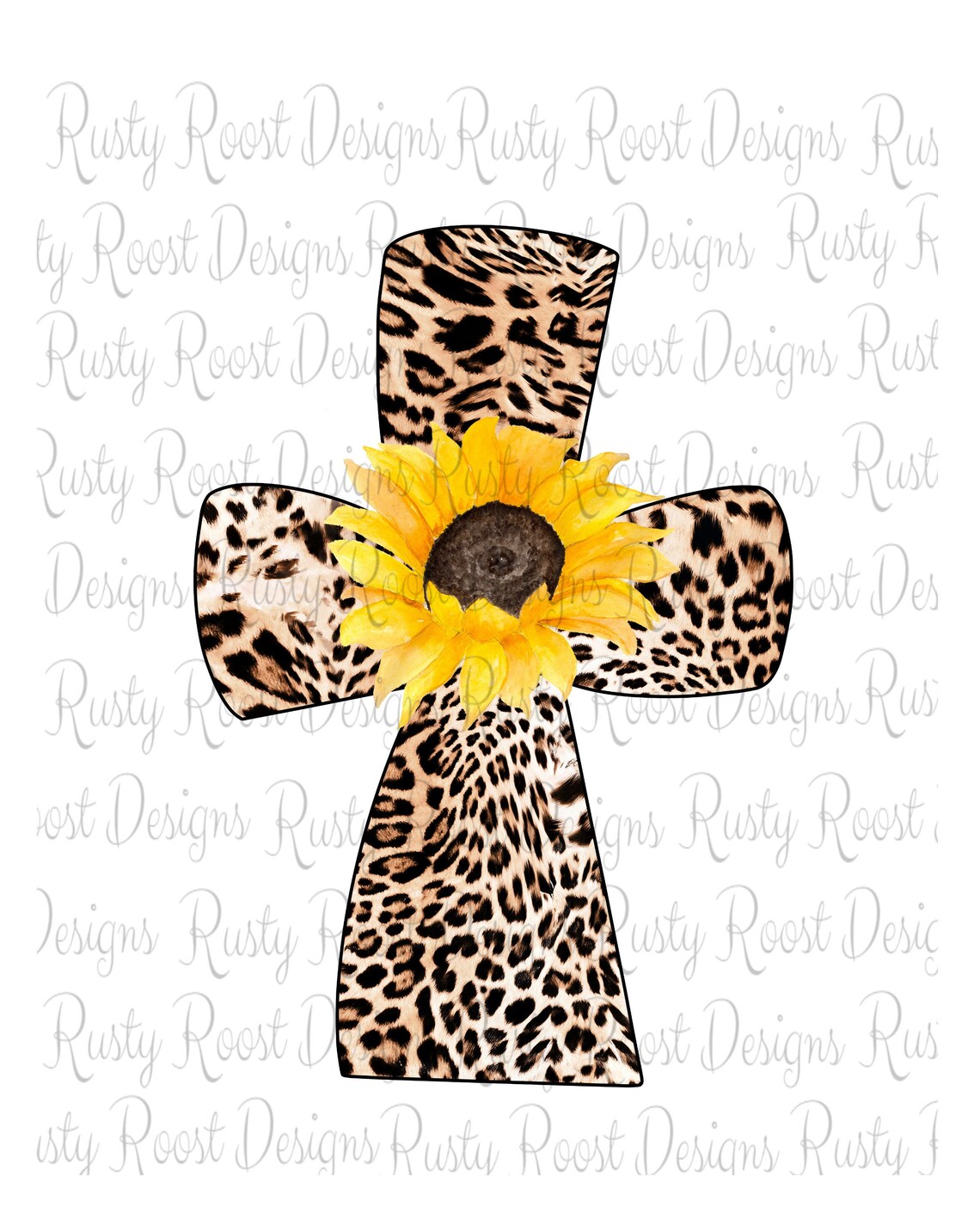 Leopard Cross Pngcross Sublimation Designs Downloadsdigital - Etsy