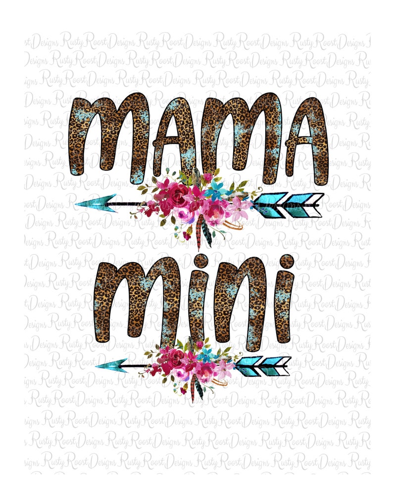 Mama and Mini Png Mama Sublimation Designs Downloads | Etsy