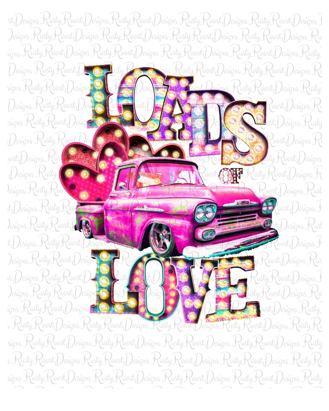 Loads of Love Png Valentine Sublimation Designs Download - Etsy