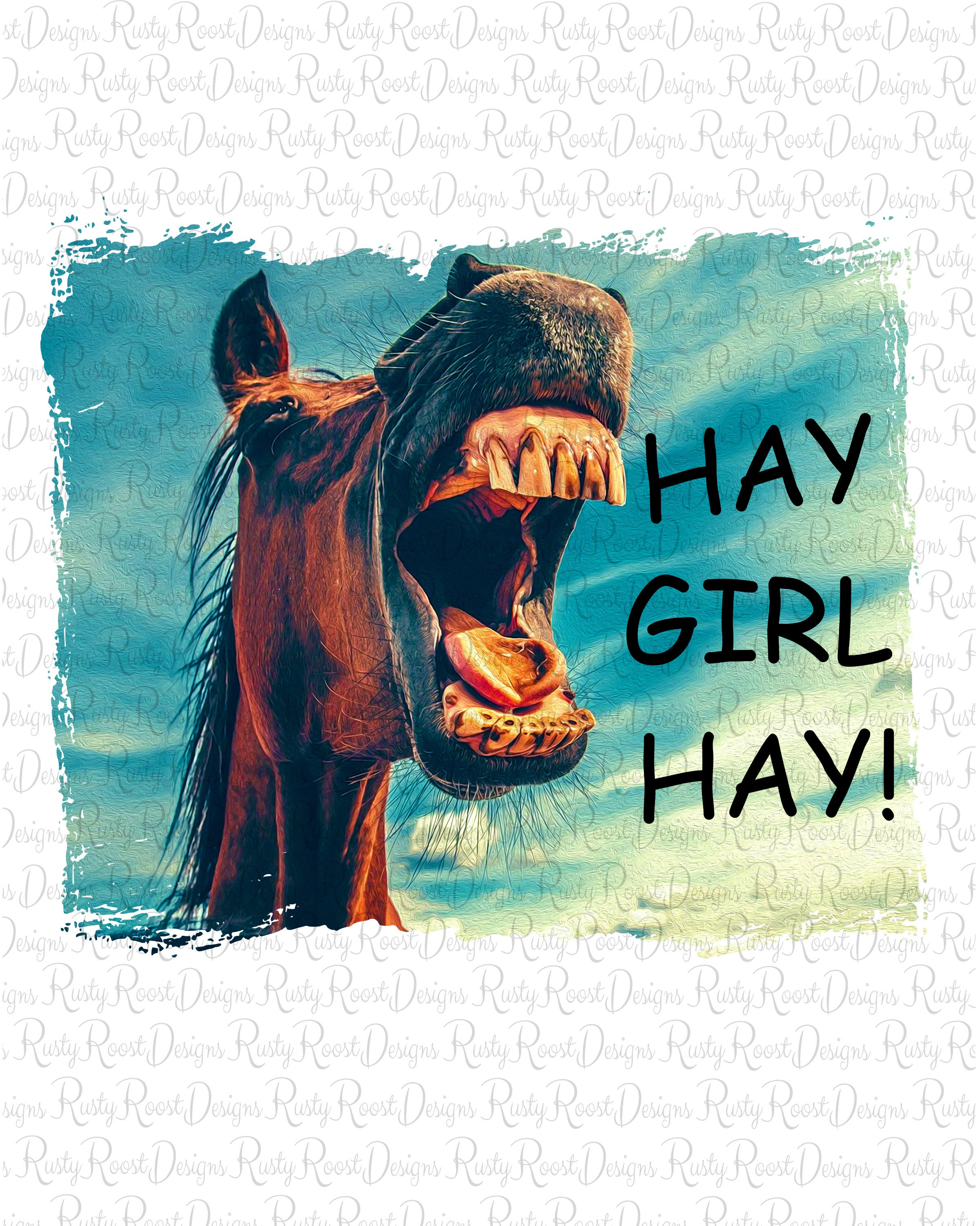 Hay Girl Hay Png, Horse Sublimation Designs Downloads, Sublimation ...