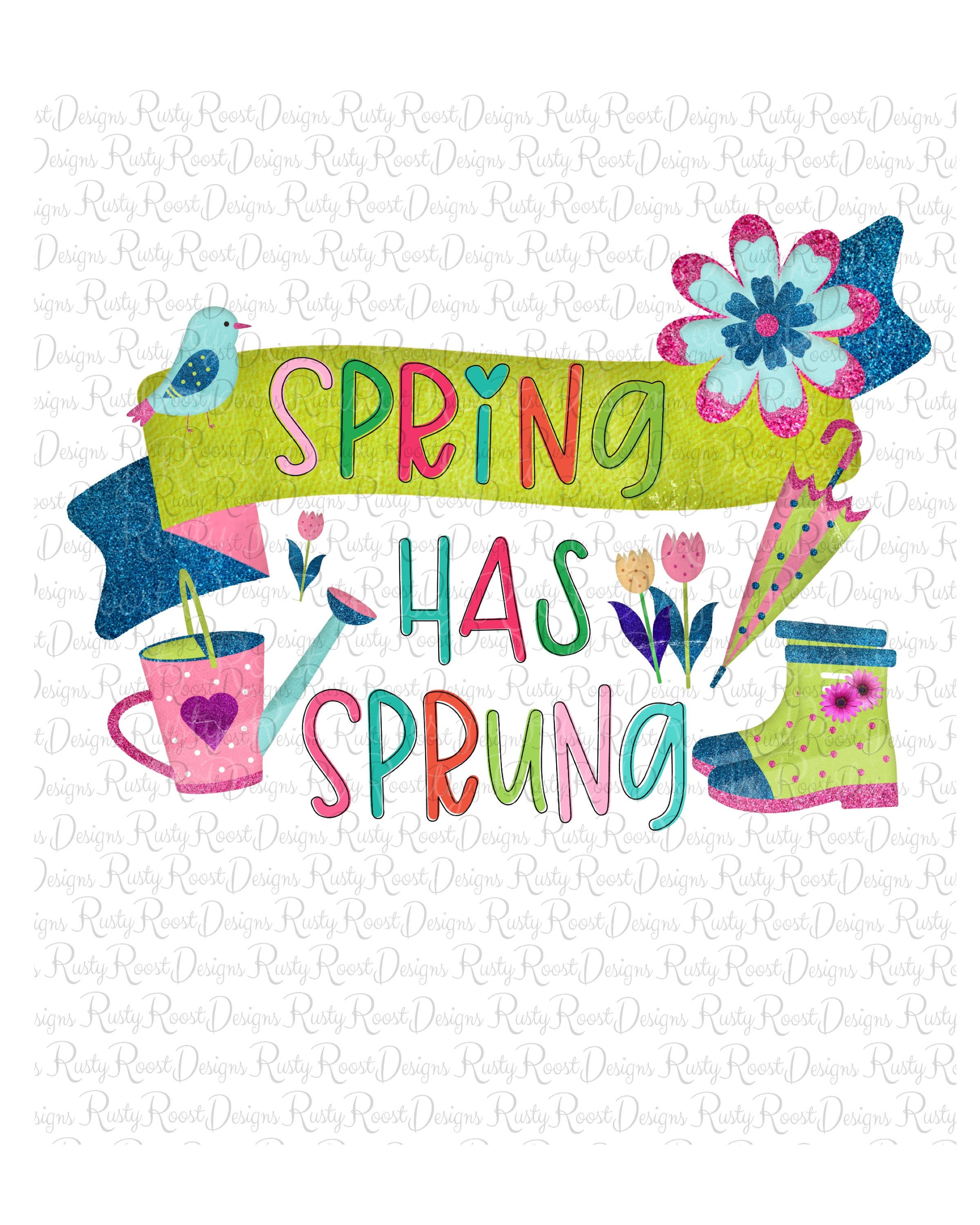 Spring Has Sprung Clip Art