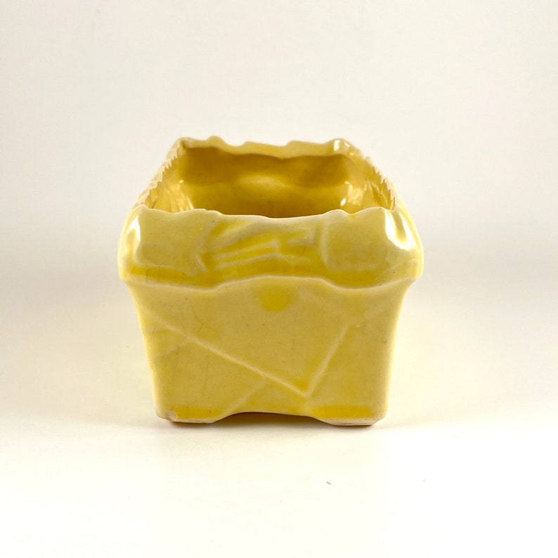 1940s Strap Planter Yellow Window Box Planter Hairlines Cheap - Etsy