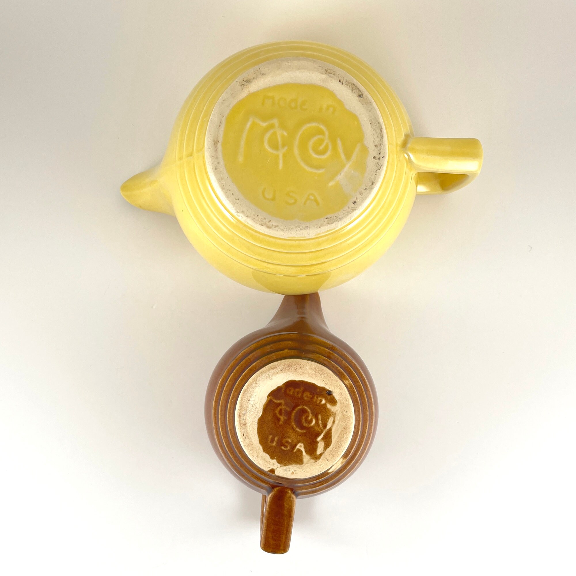 Mccoy 1940s Dinnerware Line - Art Deco - Your Choic32 Oz Yellow Teapot ...