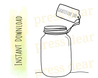 Gratitude Jar Art | Etsy