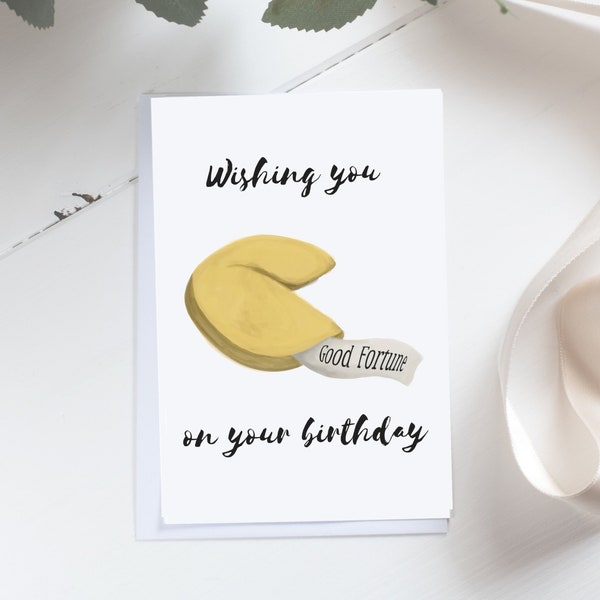 Fortune Cookie Card - Etsy