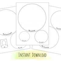 Where I Live Templates Circle Outlines Planet Continent Country State ...