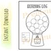 Printable Reading List / Book Log / Minutes Read / Chart - Etsy