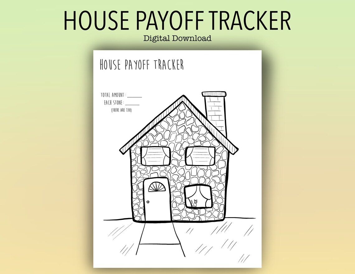 Printable House Payoff Tracker / Mortgage Loan / Budget / Instant ...