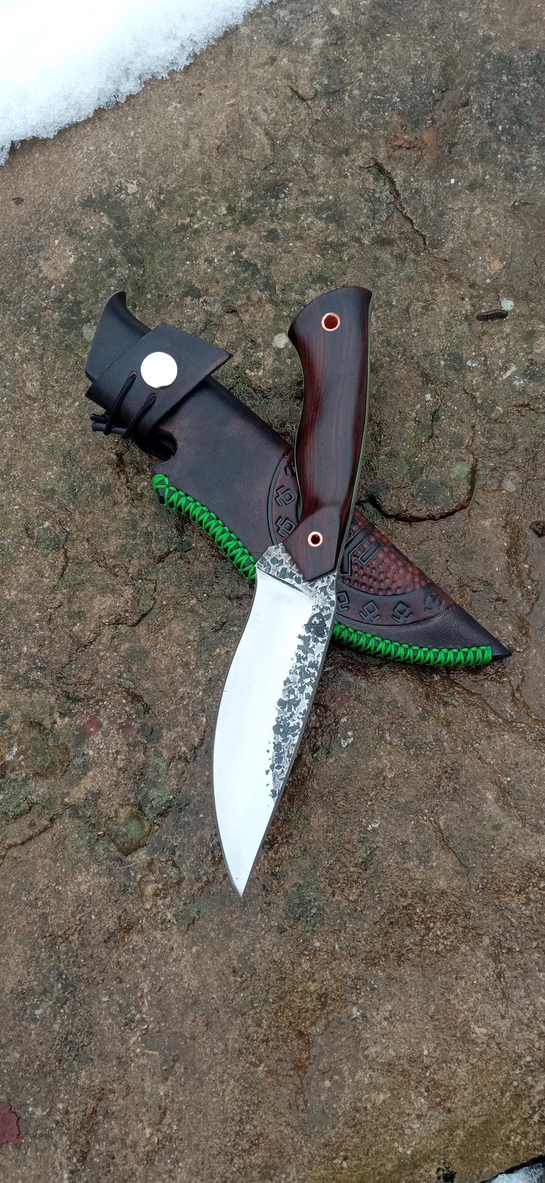 New Custom Knife VPK - HUNT Mahogany - Etsy