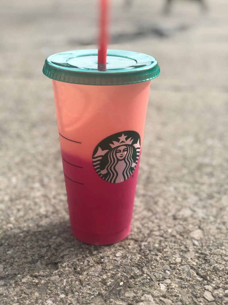 Custom Starbucks Color Changing Cups - Etsy