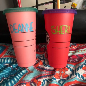 Custom Starbucks Color Changing Cups - Etsy
