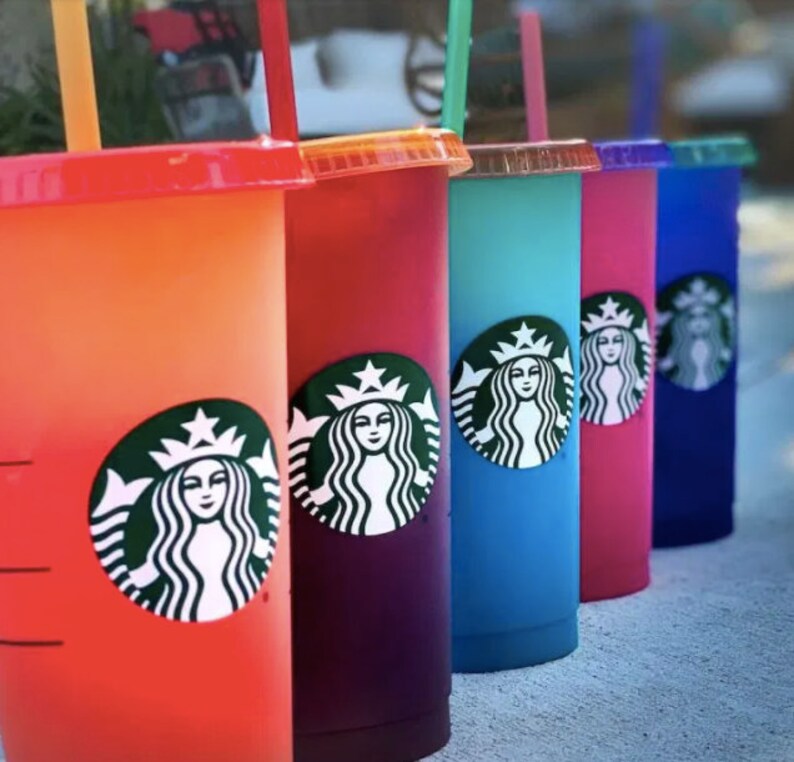 Custom Starbucks Color Changing Cups - Etsy