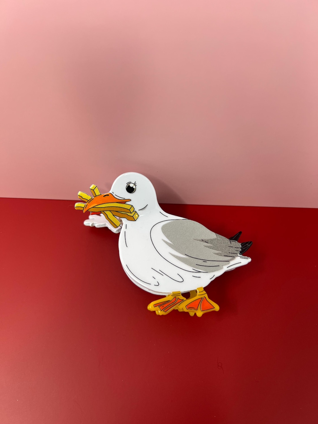 Seagull With French Fries Hair Claw Clip – Whimsical Beachy Chic - Etsy