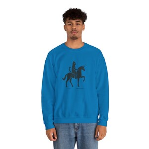 Cat Riding a Unicorn in This Iconic Crew Neck Sweatshirt - Etsy